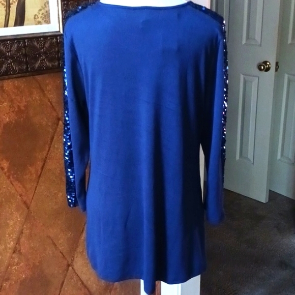 Como Vintage | Tops | New Como Vintage Blue Top | Poshmark